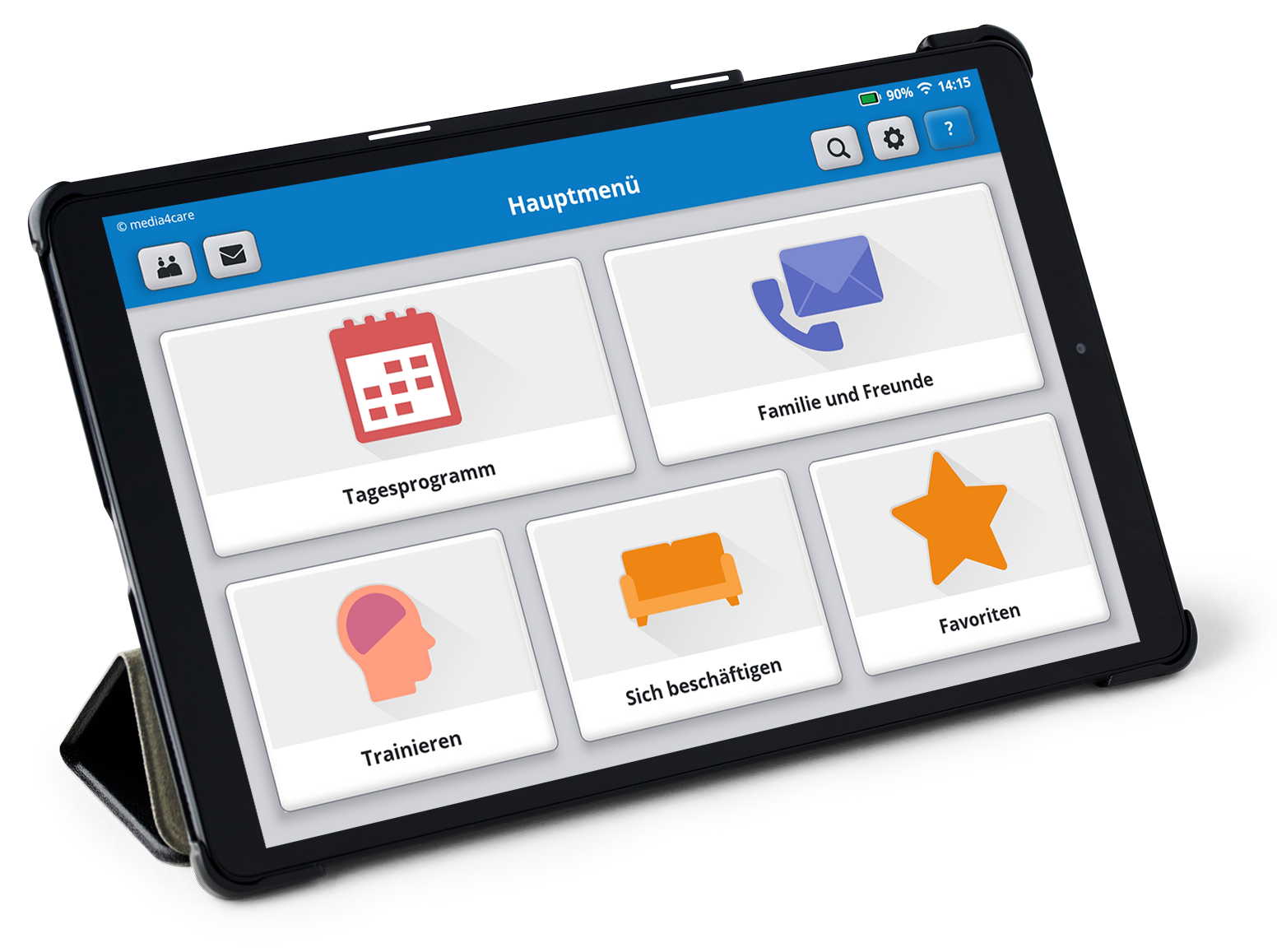 Senioren Tablet für Oma und Opa | Media4Care